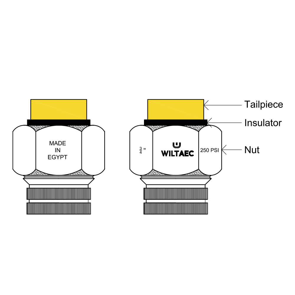 Di Electric Union – Steel Threaded | Wiltaec