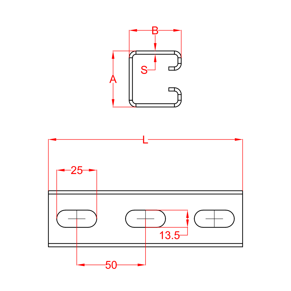 Strut Fixing Rail – Wiltaec