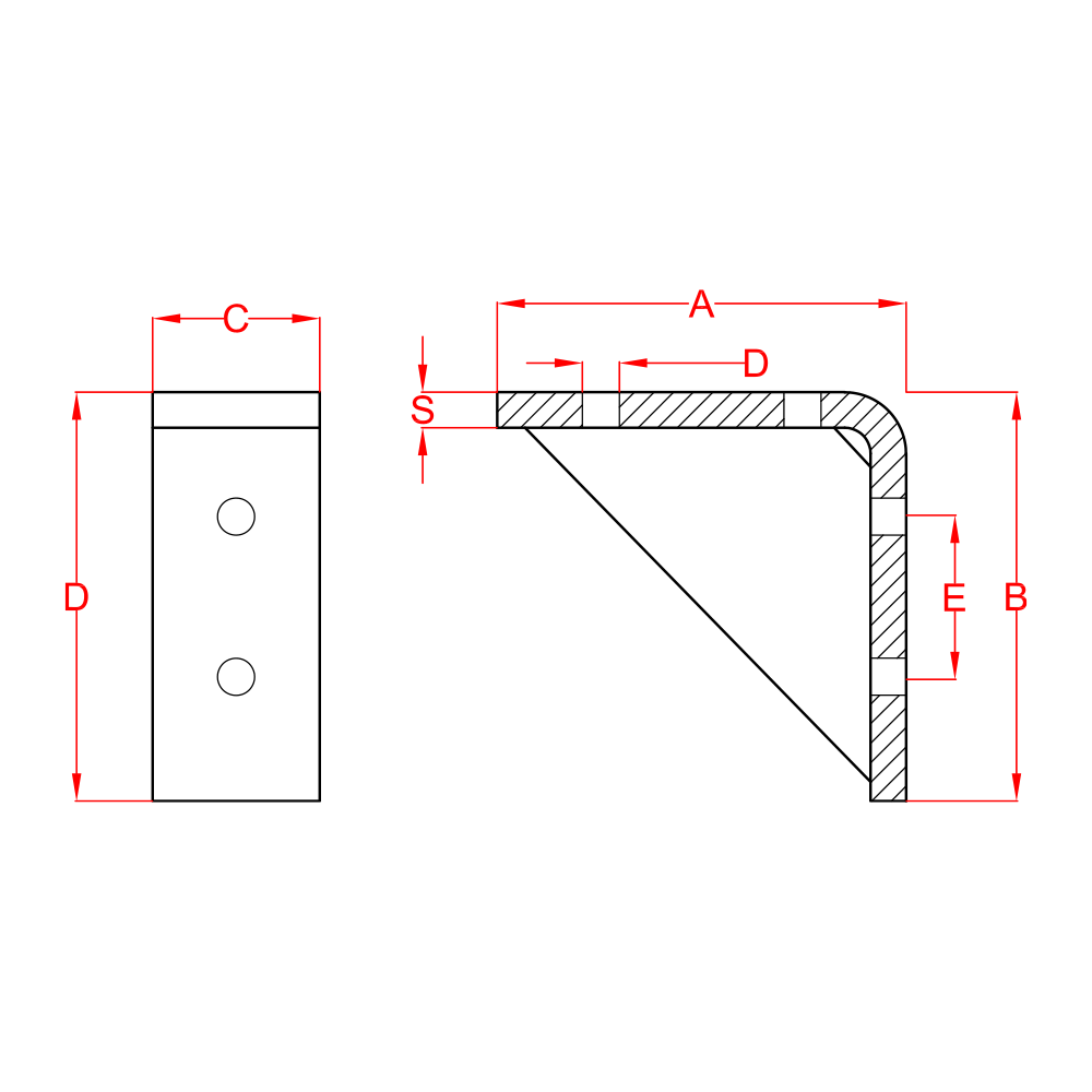 4-Holes Strut 90° Connector – Wiltaec