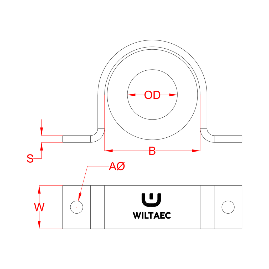 Pipe Strap for insulated Pipe – Wiltaec