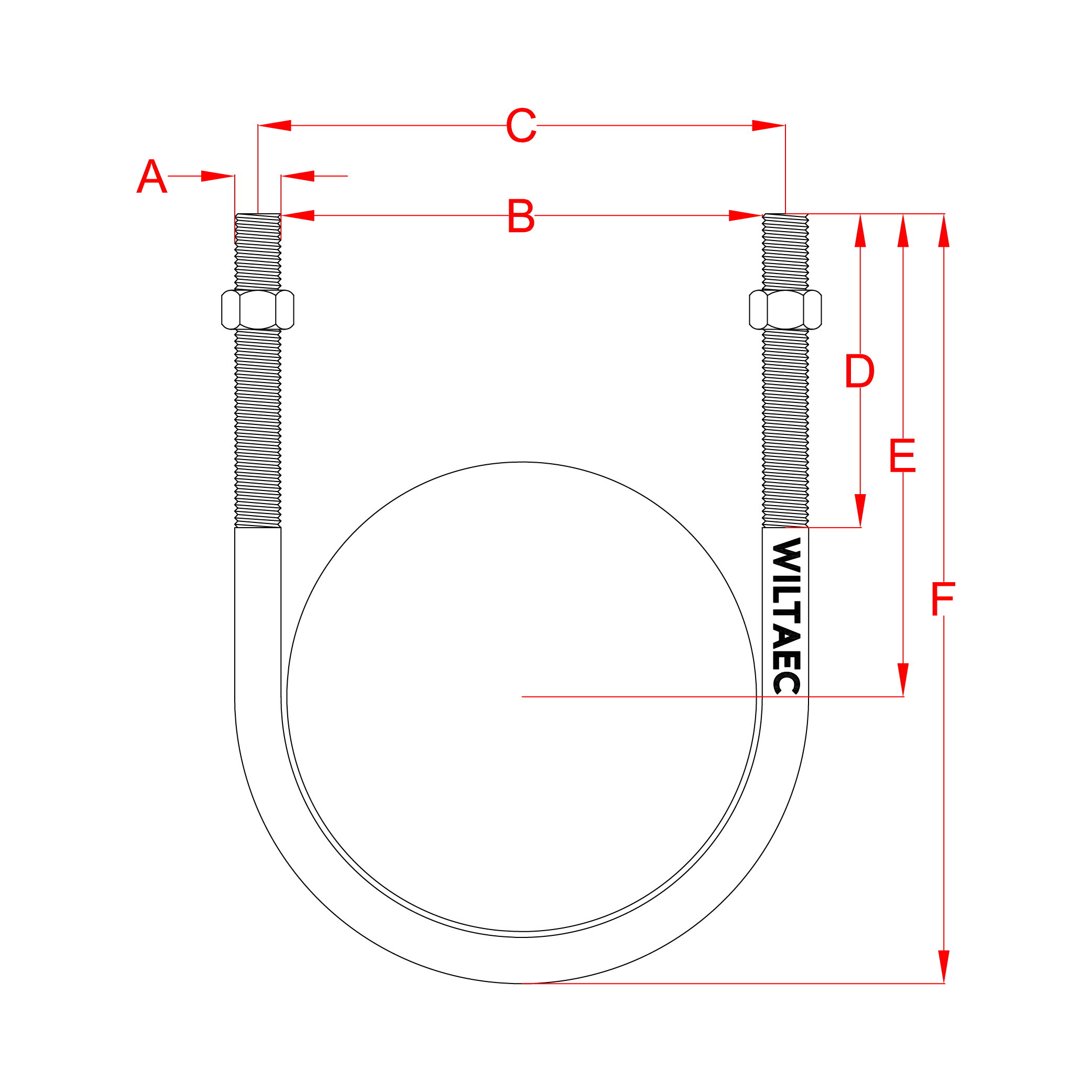 Standard U – BOLT – Wiltaec